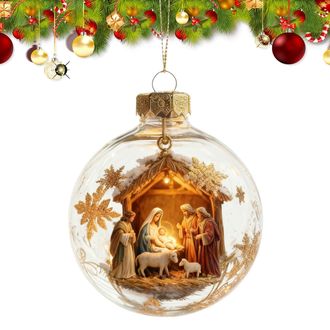 Generico del Krippe | Andenken zum Aufh&auml;ngen f&uuml;r Pr&auml;sentation | Krippendekoration f&uuml;r Weihnachtsbaum - Erwachsene Jugendliche M&auml;dchen Sammler Fenster Wohnzimme