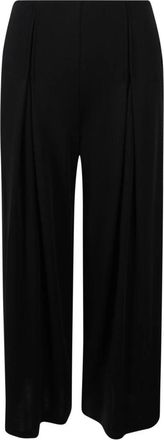 Max Mara Femme, Pantalons, Noir, Taille: 44 FR Natale Wool Jersey Pantalons