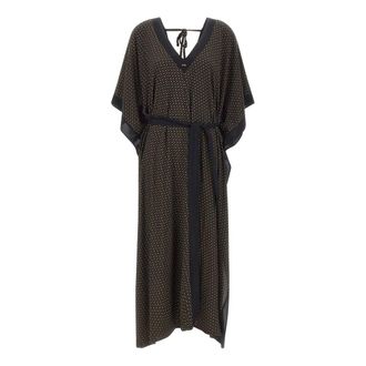 HUGO BOSS Femme, Robes, Noir, Taille: 42 FR Monogram Caftan
