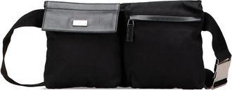 Gucci Bauchtaschen - Nylon Double Pocket Belt Bag - Gr. ONE SIZE - in Schwarz - f&uuml;r Damen