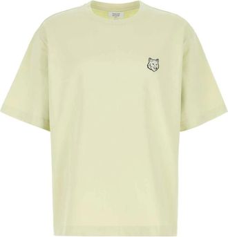 Maison Kitsun&eacute; Homme, Tops, Vert, Taille: XL Fox Head Oversize Tee-Shirt