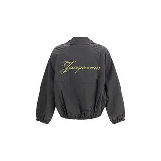 Jacquemus Embroidered Polyamide Jacket - Gray