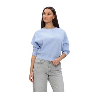 Summum Femme, Sweatshirts et sweats &agrave; capuche, Bleu, Taille: 44 FR Jersey Fade-Out Sweat