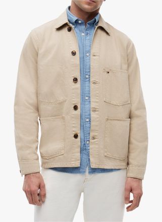 Tommy Hilfiger Veste droite &agrave; logo en coton