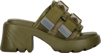 Bottega Veneta Femme, Chaussures, Vert, Taille: 35 EU Flash Mules