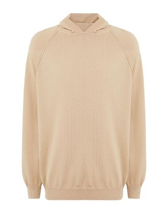 8 by YOOX COTTON RAGLAN REGULAR-FIT KNIT HOODIE