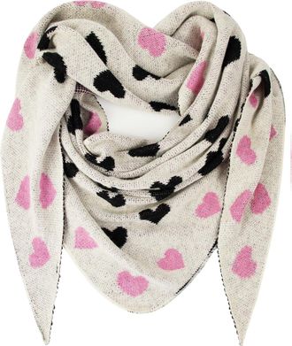 Glamexx24 Gloop Damen Schal XXL Strick Dreieck Schal Strickmuster Halstuch Dreieckstuch für Frauen ohne Kratze an Haut 188 * 120 cm