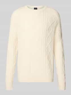 Christian Berg Regular Fit Strickpullover mit Zopfmuster