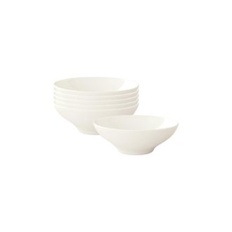 Villeroy & Boch Modern Grace Dipsch&auml;lchen 6er Set, 7 x 6 cm, Kleine Sch&auml;lchen in klassischem Wei&szlig;, Premium Bone Porzellan