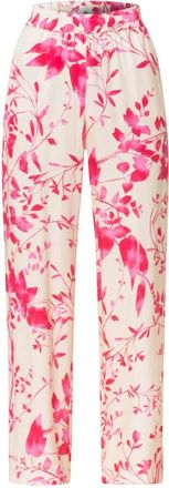 Riani Femme, Pantalons, Rose, Taille: 40 FR Botanic Printed Palazzo Pantalons