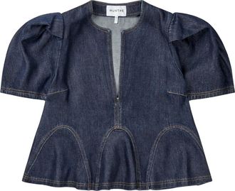 Munthe Femme, Blouses et Chemises, Bleu, Taille: 42 FR Blouses