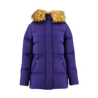Jott Luxe Winterjacke mit Kapuze - Violets - - Jackets - Damen - Blau - XS