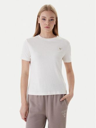 Guess T-Shirt V6RI17 KD741 &Eacute;cru Regular Fit