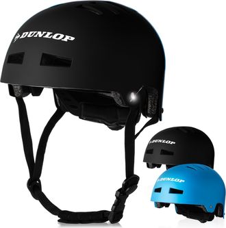 Dunlop Sports Fahrradhelm Kinder Jugendliche Erwachsene - Test Sehr Gut - Leichter robuster Urban Allrounder Helm, 14 Fach belüftet, Schnellverschluss, Auto Kopfanp