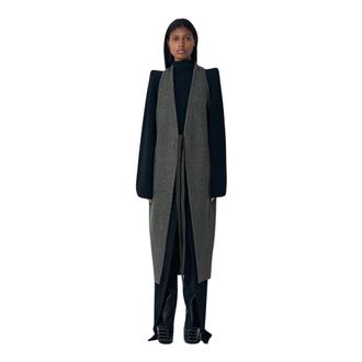 Rick Owens Woll-Wickelweste - - Jackets - Damen - Grau - S