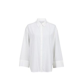 Vila Chemise &agrave; rayures en coton m&eacute;lang&eacute;