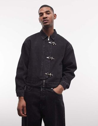 Liquor & Poker Blouson Harrington avec boucle - Noir