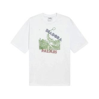 Diadora Homme, Tops, Blanc, Taille: M T-Chemises