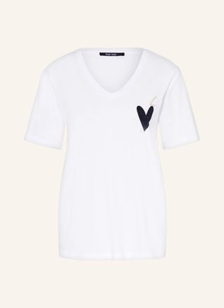 Marc Aurel Marc Aurel T-Shirt Mit Schmucksteinen weiss