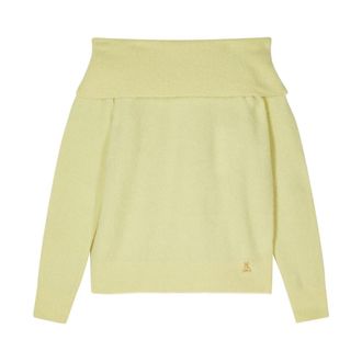 Patrizia Pepe Rundhals-Strickpullover - - Knitwear - Damen - Gelb - S