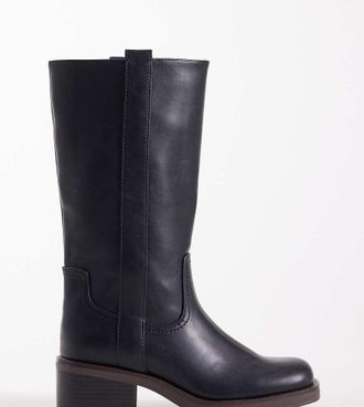 Asos Cherry - Trucker-Stiefel in Schwarz