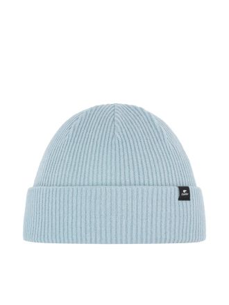 Eisb&auml;r M&uuml;tze Damen Salma 2.0 Blau - Merino Strickm&uuml;tze f&uuml;r Frauen - Winterm&uuml;tze bequem weich mit Umschlag - warm Merinowolle Haube kuschelig aus &Ouml;sterreich