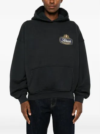 Rhude Embroidered Logo Sweatshirt - Black