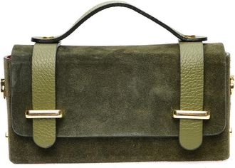 Anna Luchini Khaki Rindsledertasche