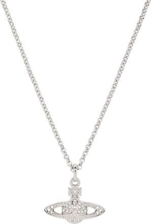 Vivienne Westwood Mini Bas Relief Orb Halskette - Silber
