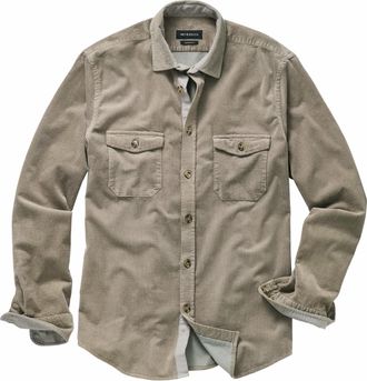 Mey & Edlich Samtrippen-Cordhemd