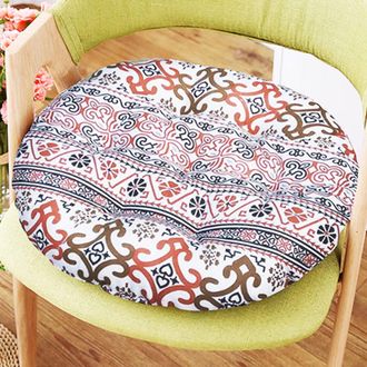 Generic 2/4 Stück weiche Stuhlpolster Gartenstuhlkissen warme Sitzpolster Bunte runde Stuhlsitzkissen für Indoor Terrasse Küche Esszimmer (2-TLG. - 30 x 30 cm