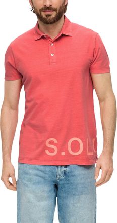 s.Oliver Poloshirt mit Label Print