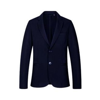 A|X Armani Exchange Blauer Viskose-Blazer Elegant Bequem - - Jackets - Herren - Blau - S