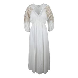 Forte_Forte Maxikleid - - Dresses - Damen - Wei&szlig; - XS