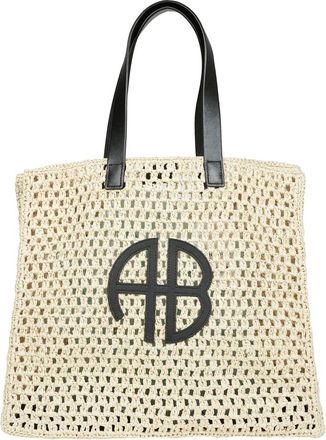 Anine Bing Femme, Sacs, Beige, Taille: ONE Size Sac fourre-tout tiss&eacute; beige sable