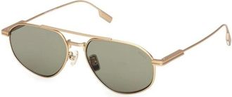 Ermenegildo Zegna Homme, Accessoires, Jaune, Taille: 56 MM Ez0289 35N Lunettes de soleil