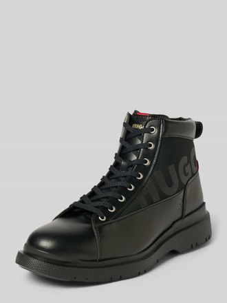 HUGO BOSS Boots aus Kalbnappa mit Profilsohle