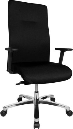 Topstar Topstar Big Star 20 inklusive h&ouml;henverstellbare Armlehne B&uuml;rostuhl, Stoff, schwarz, 67 x 67,5 x 130 cm