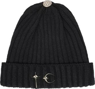 Thug Club Logo-embroidered Ribbed-knit Beanie Hat