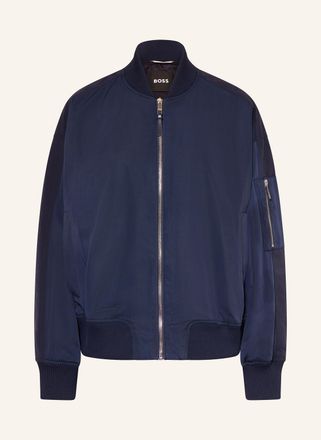 HUGO BOSS Blouson Pelinda Im Materialmix blau