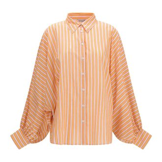 SoSUE Chemisier Antonia Voile &agrave; Rayures - Femme - Blouses et Chemises - Multicolore - Taille: ONE Size