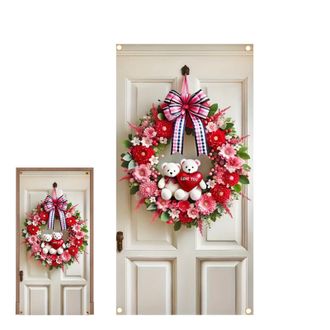 Generico Dekorativer zum Valentinstag - Herzschild 180 x 90 cm f&uuml;r Partys | zum Valentinstag - f&uuml;r Ihre Haust&uuml;r, Terrasse, Fenster, Haus, Landhaus und Hotel