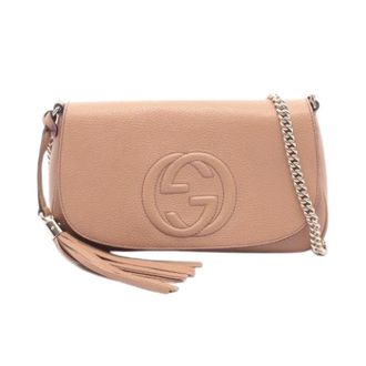 Gucci Pre-owned Soho Interlocking G Leder Schultertasche - - Pre-owned - Damen - Rosa - ONE SIZE