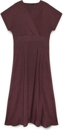 Fiorella Rubino Femme, Robes, Brun, Taille: 42 FR Robe crois&eacute;e sur le devant