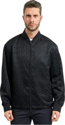 A|X Armani Exchange Homme, Vestes, Bleu, Taille: XL Blouson en tissu m&eacute;lang&eacute;