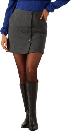 Moss Copenhagen Mschjayden Henrike Skirt - - Skirts - Damen - Grau - XS