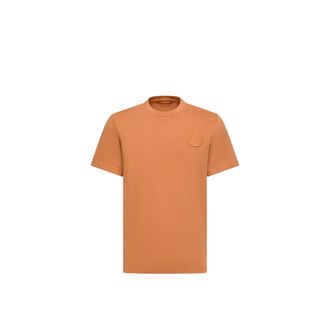 Moncler Moncler T-shirt En Coton &Agrave; Logo, Homme, Orange, Taille: 3xl