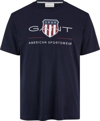 GANT Rundhals-Shirt GANT blau