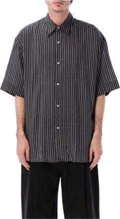 STUDIO NICHOLSON Homme, Chemises, Bleu, Taille: M Sorono Short Sleeve Shirt