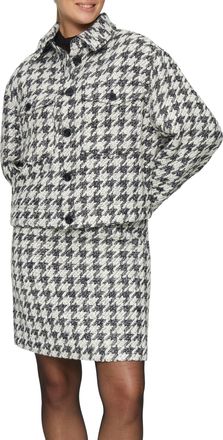 s.Oliver Gemusterte Bouclé-Jacke